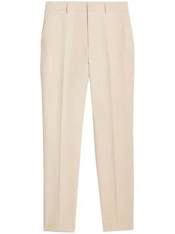 AMI Paris High-waist Tailored Trousers - Neutrals