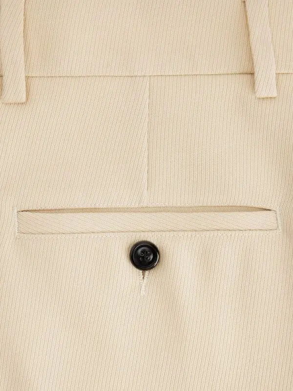 AMI Paris High-waist Tailored Trousers - Neutrals