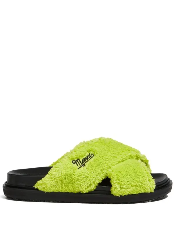 Marni Embroidered Logo Sandals