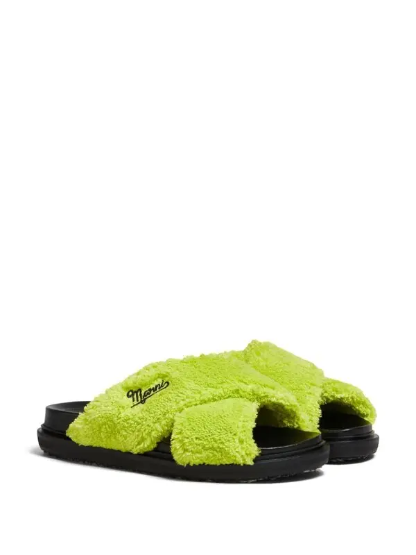 Marni Embroidered Logo Sandals