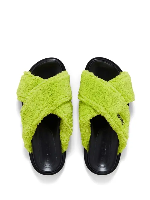 Marni Embroidered Logo Sandals