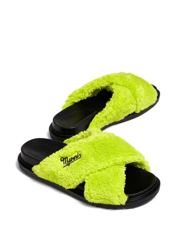 Marni Embroidered Logo Sandals
