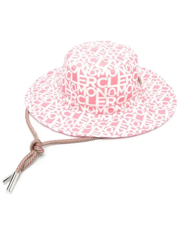 Moncler Logo-print Sun Hat - Pink