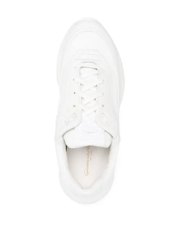 GIANVITO ROSSI 24 Lace-up Sneakers - White