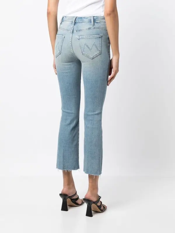 MOTHER Flared Cropped Trousers