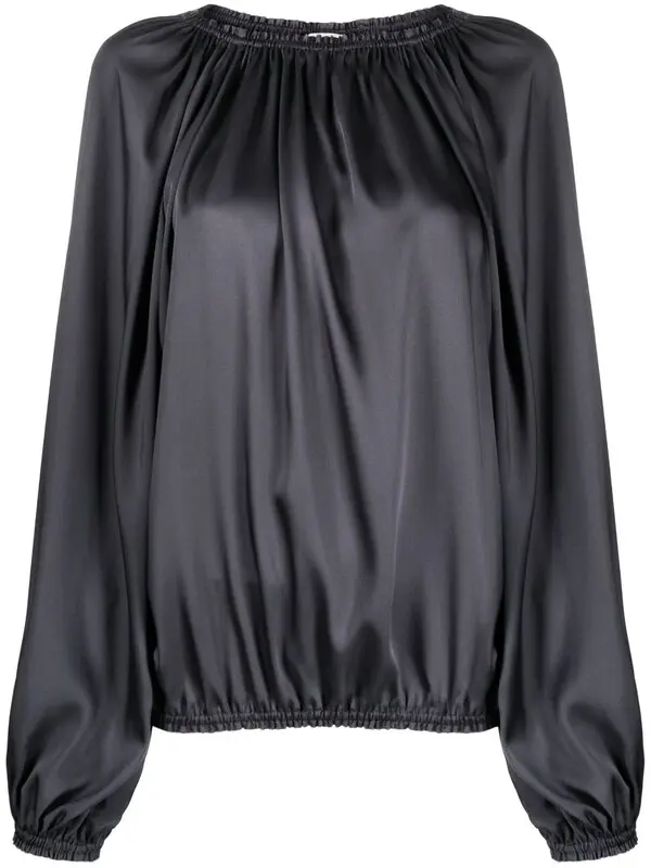 BLANCA VITA Satin Blouse