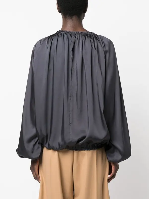 BLANCA VITA Satin Blouse