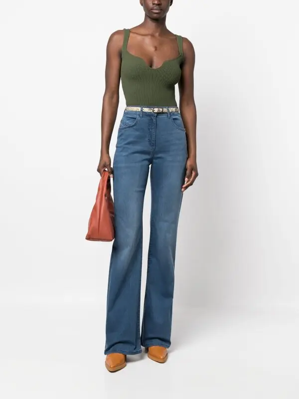 Patrizia Pepe High-waisted Flared Jeans