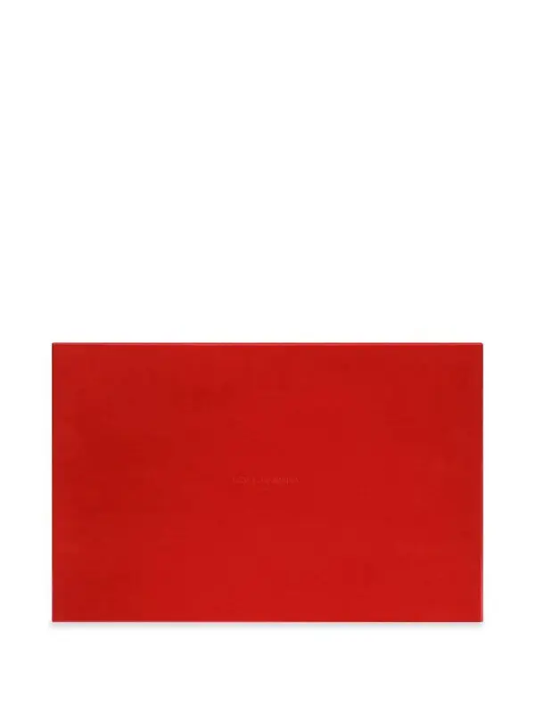 Dolce & Gabbana Carretto Siciliano Print Wood Tray - Red