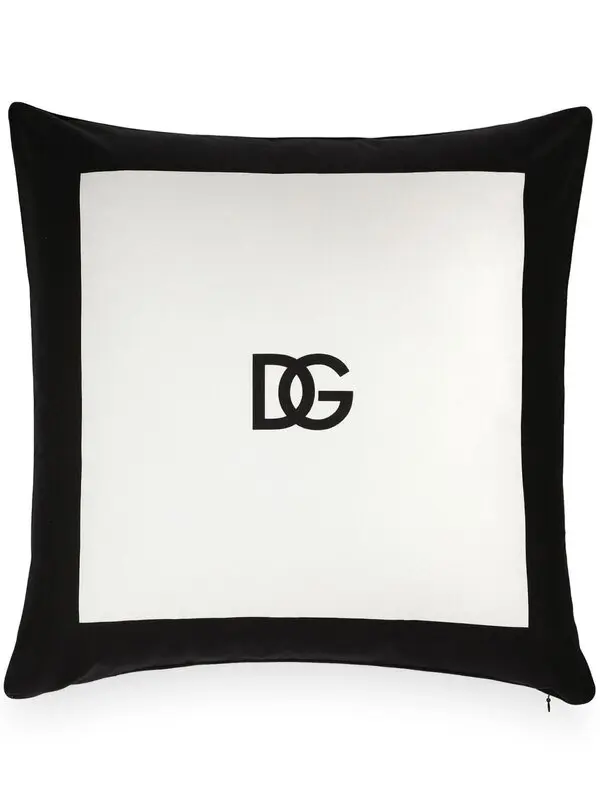 Dolce & Gabbana Logo-print Cushion - Black
