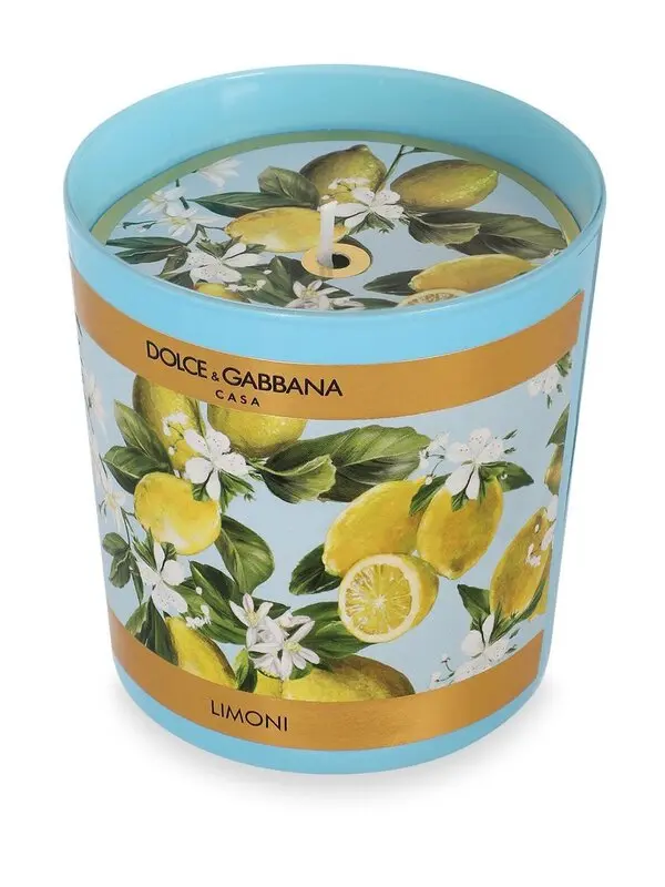 Dolce & Gabbana Lemon-print Scented Candle