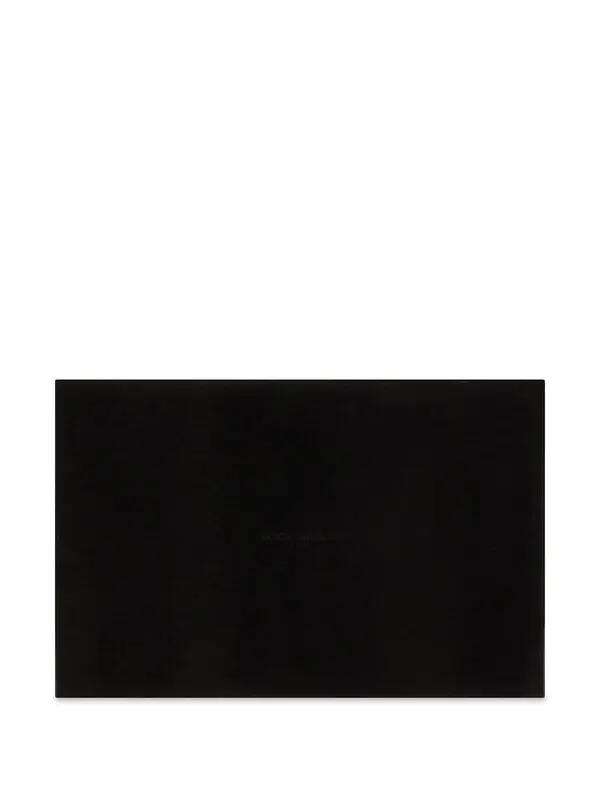 Dolce & Gabbana Dg Logo-print Wood Tray - Black