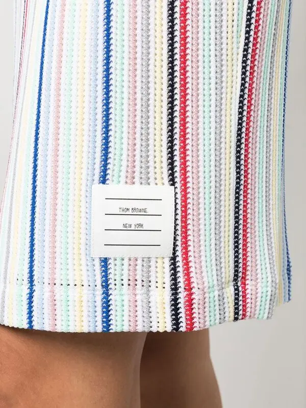 Thom Browne Striped Straight Skirt
