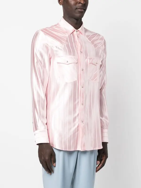 WINNIE N.Y.C Stripe-print Shirt - Pink