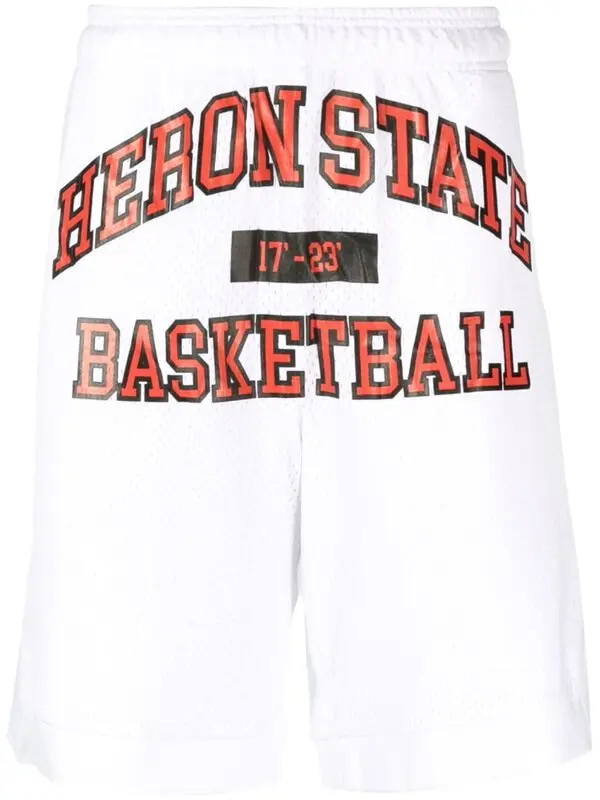 Heron Preston Logo-print Basketball Shorts - White