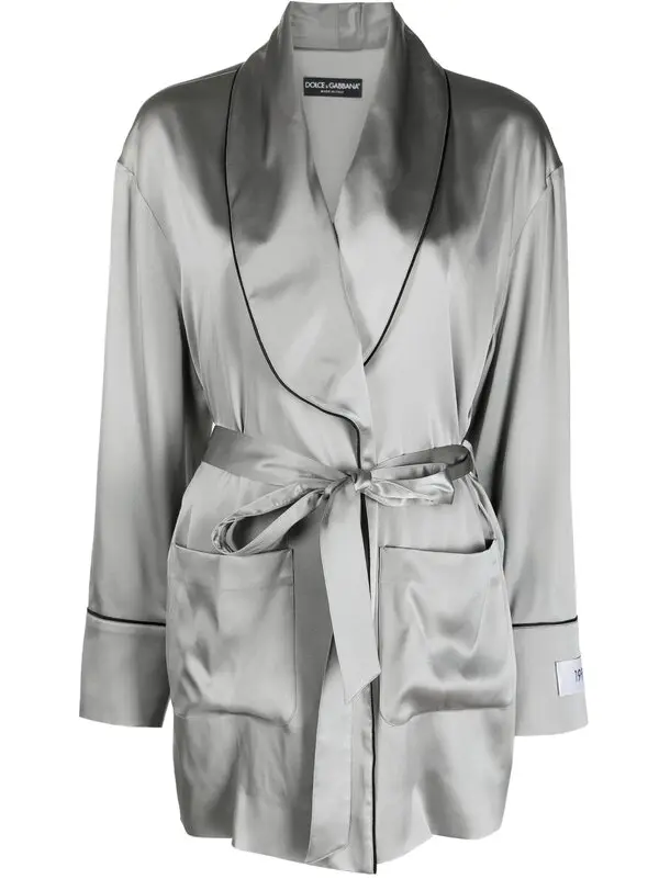 Dolce & Gabbana Belted Satin Jacket