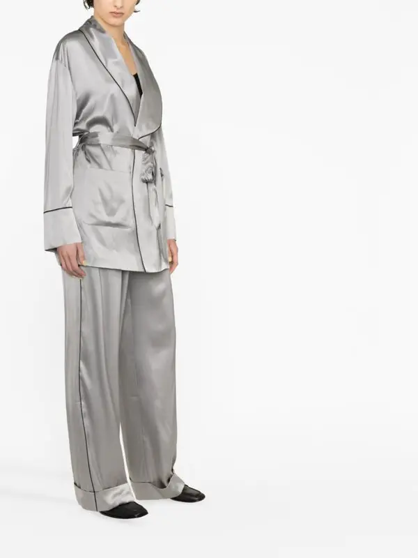Dolce & Gabbana Belted Satin Jacket