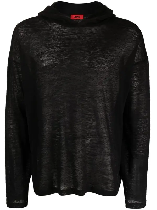 424 Mesh Long-sleeve Hoodie