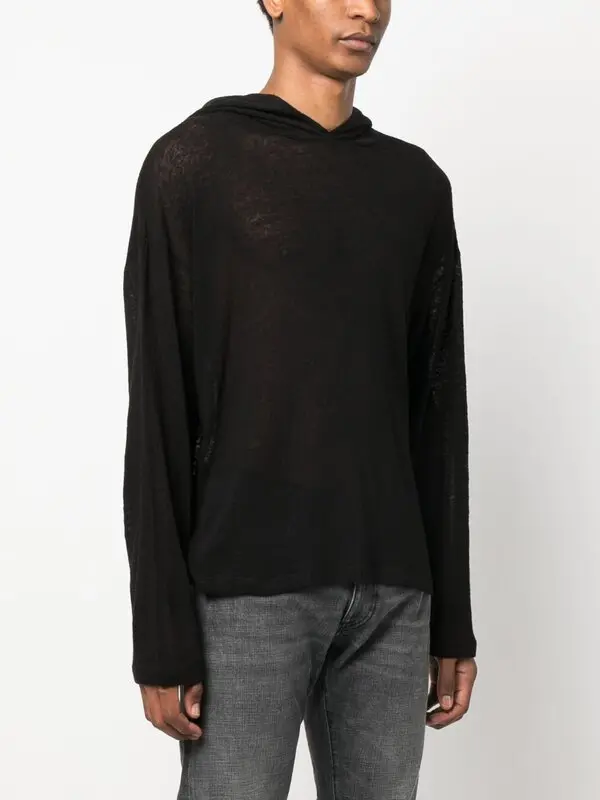 424 Mesh Long-sleeve Hoodie