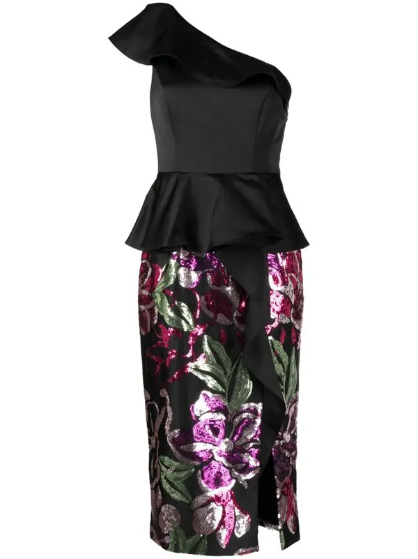Marchesa Sequin-embellished Dress