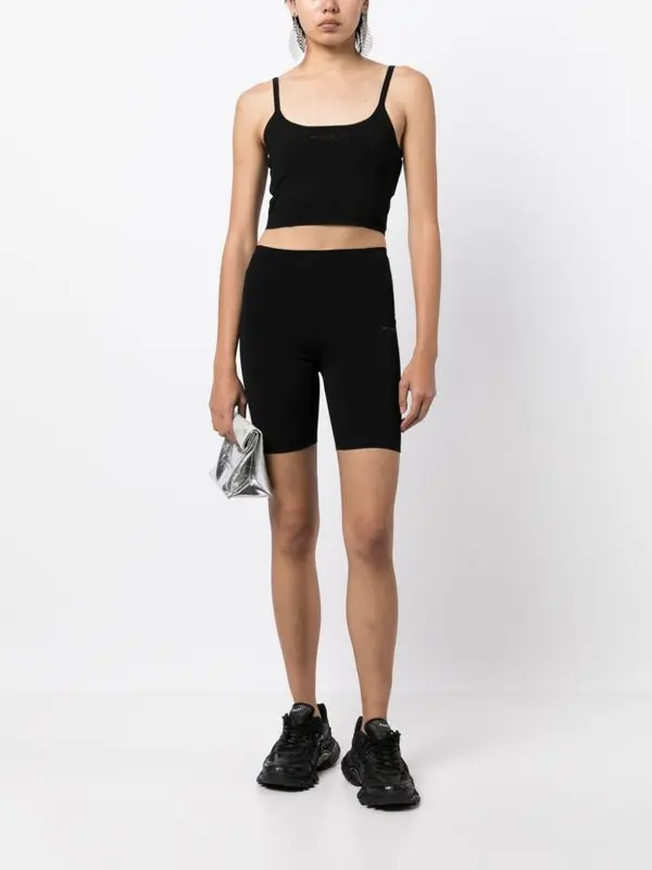 Alexander Wang Logo Print Elasticated Shorts