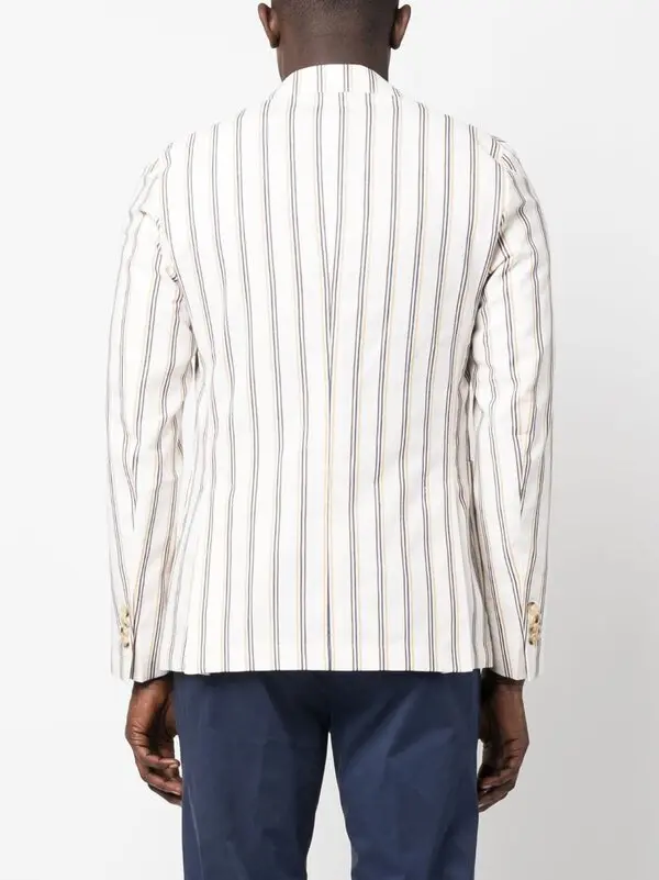 MANUEL RITZ Stripe-pattern Double-breasted Blazer