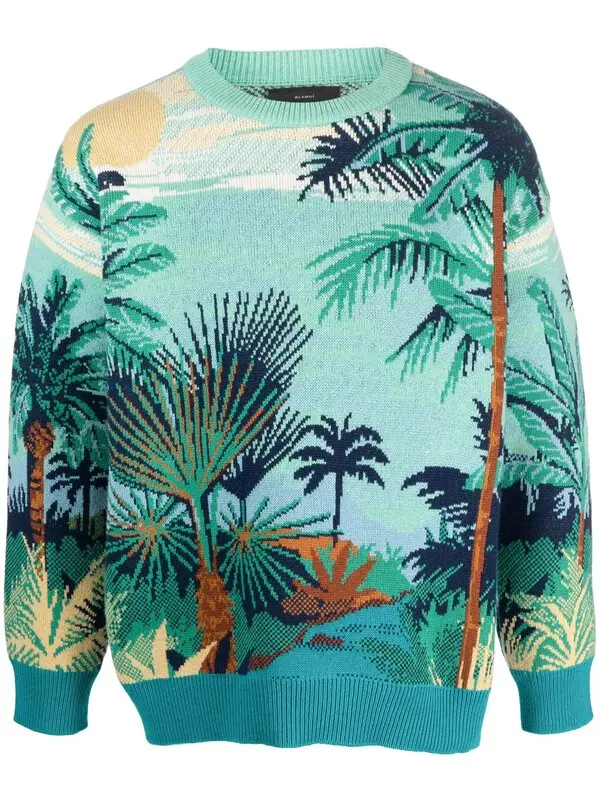 Alanui Palm Tree-print Jumper