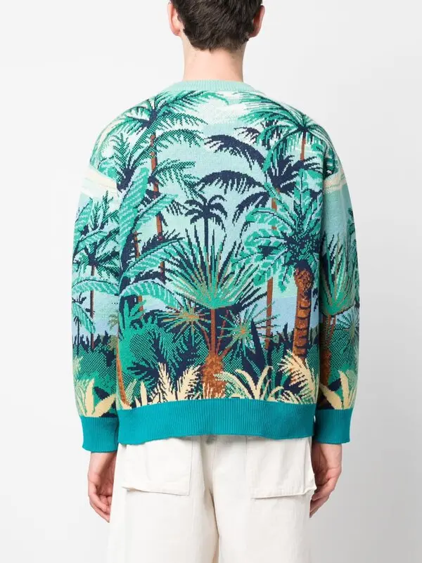 Alanui Palm Tree-print Jumper