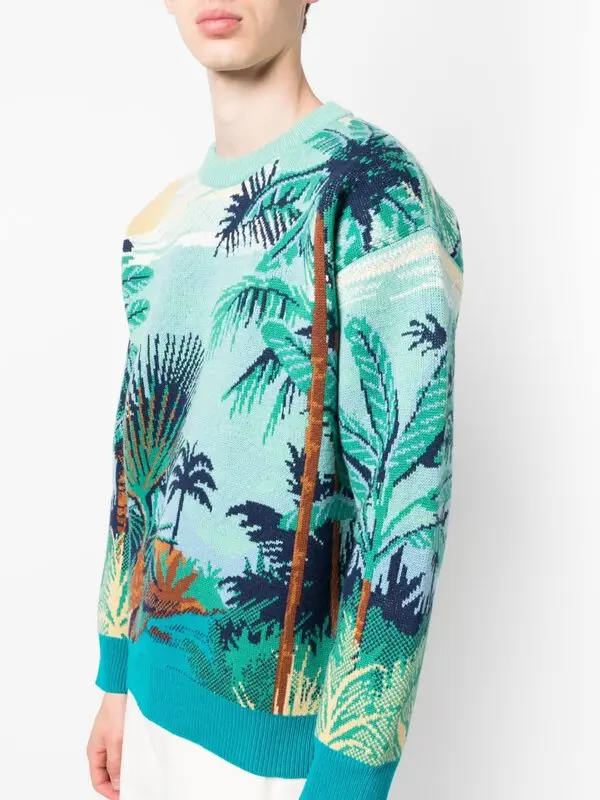 Alanui Palm Tree-print Jumper