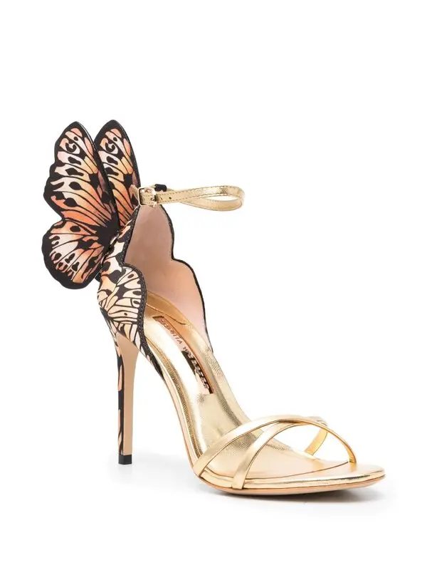 SOPHIA WEBSTER Chiara 110mm Heeled Sandals - Yellow