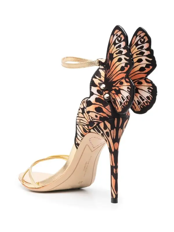 SOPHIA WEBSTER Chiara 110mm Heeled Sandals - Yellow
