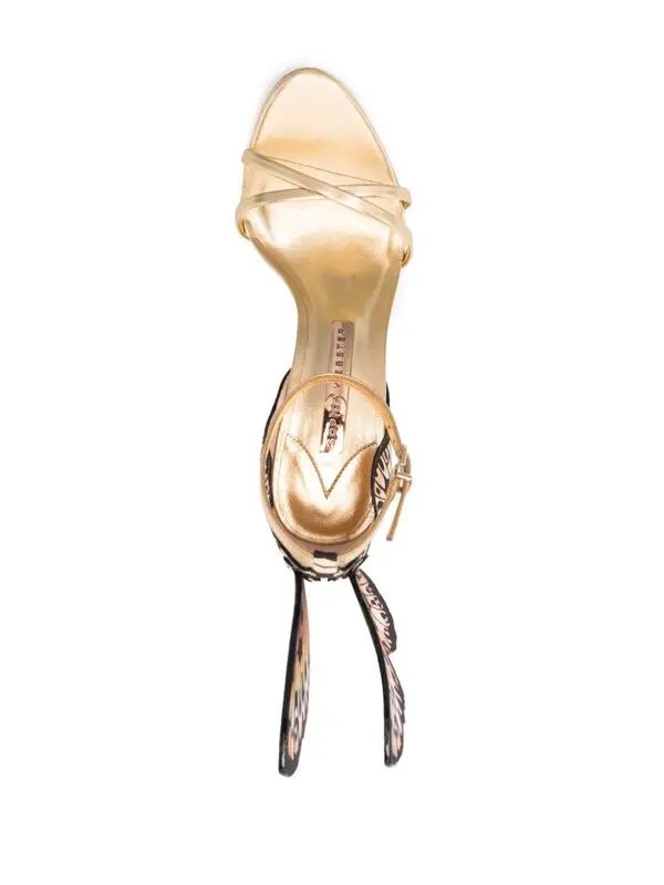 SOPHIA WEBSTER Chiara 110mm Heeled Sandals - Yellow