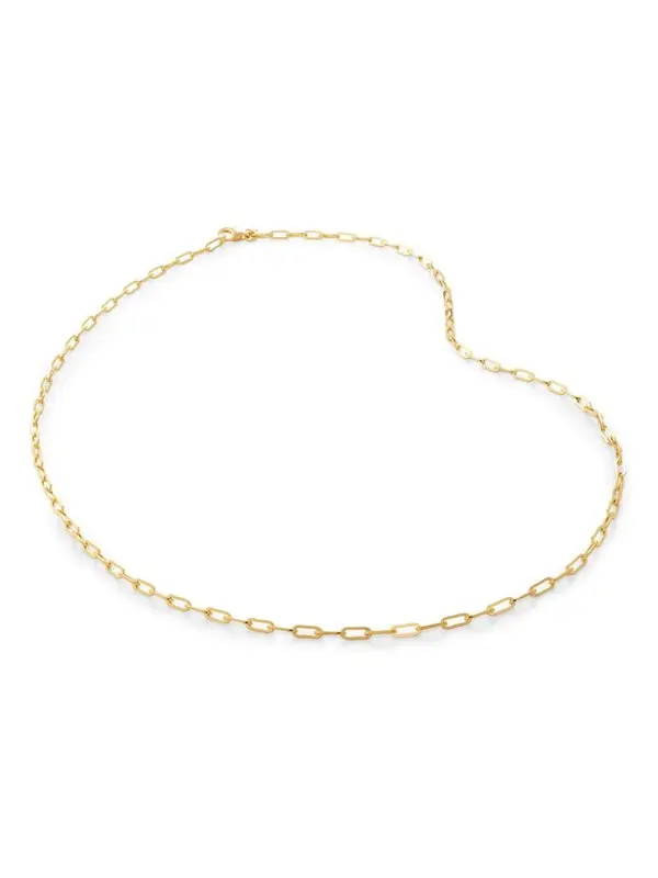 Monica Vinader Mini Paperclip Chain Necklace - Gold
