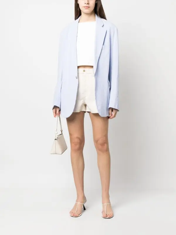 Denimist Pinstripe Pattern Blazer