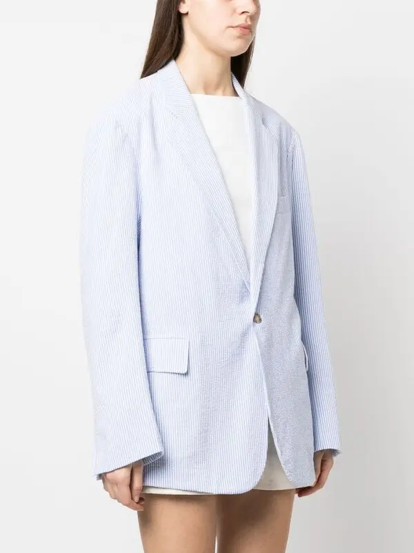 Denimist Pinstripe Pattern Blazer