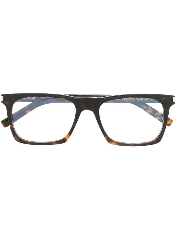 Saint Laurent Tortoise-shell Square Frames