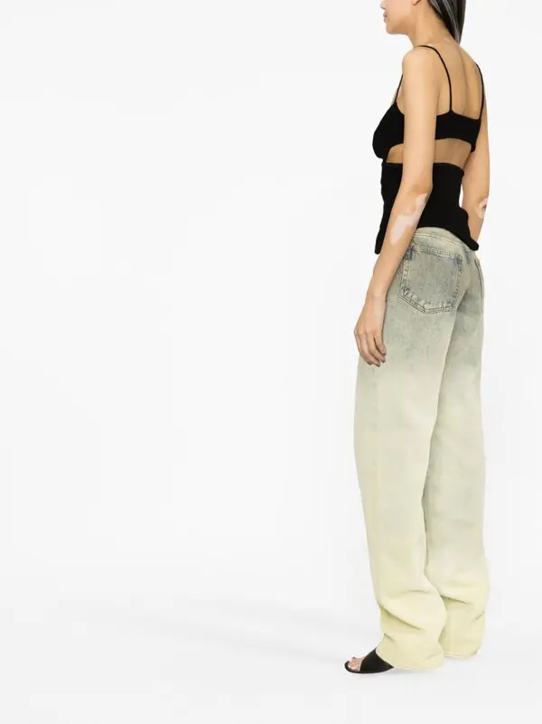 Off-White Cut-out Ribbed-knit Top