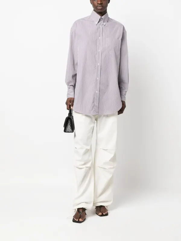 BLANCA VITA Striped Oversized Shirt