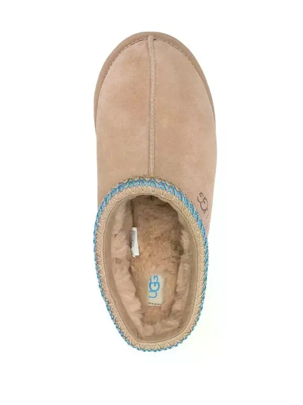 UGG Tasman Braided Trim Slippers - Brown