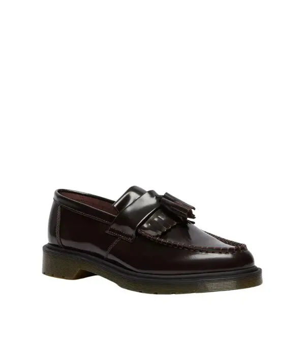 Dr. Martens Adrian Arcadia Leather Tassel Loafers - Red