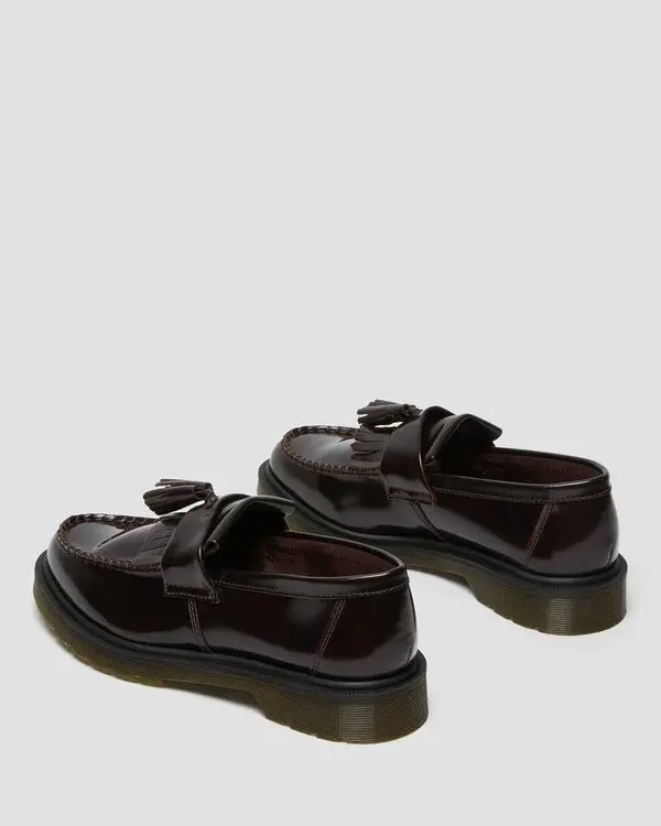 Dr. Martens Adrian Arcadia Leather Tassel Loafers - Red