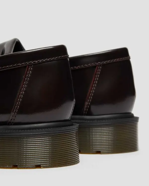 Dr. Martens Adrian Arcadia Leather Tassel Loafers - Red