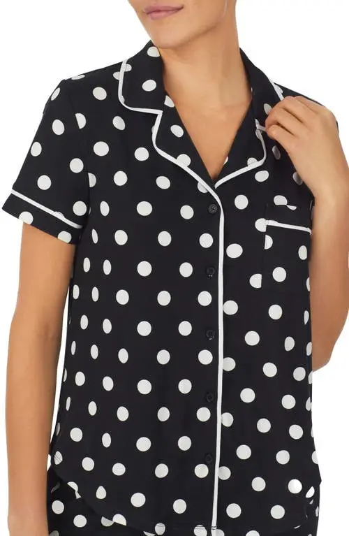 Kate Spade New York Print Short Sleeve Pajamas - Dot