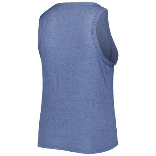 SOFT AS A GRAPE Tampa Bay Rays High Neck Tri-blend Tank Top