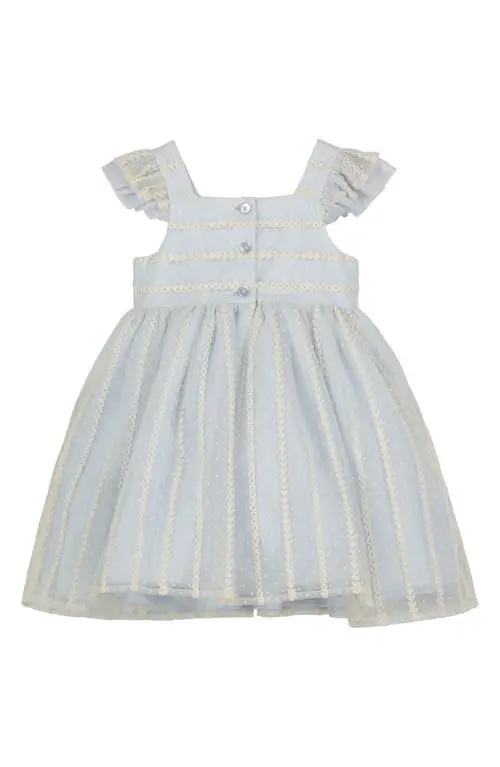 Pippa & Julie Embroidered Tulle Dress In Light Blue/Ivory - 50% Off |  Editorialist