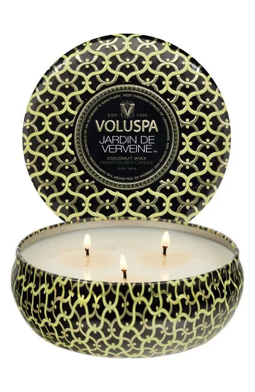 Voluspa Jardin De Verveine 3-wick Tin Candle
