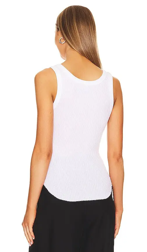 Enza Costa Pointelle Baseball Tank