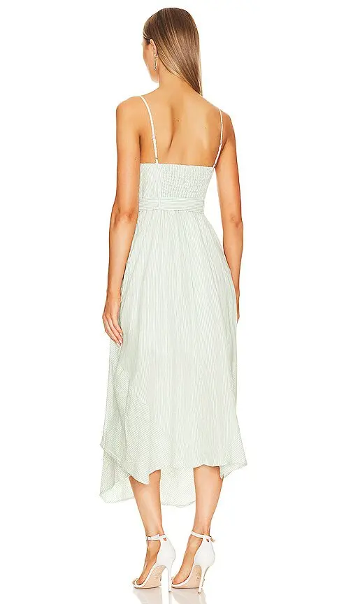 Simkhai Leighton Belted Midi Dress In Green In Spring Green - 76% Off |  Editorialist