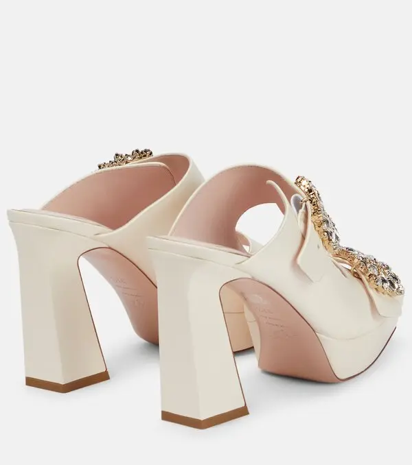 ROGER VIVIER Embellished Leather Sandals