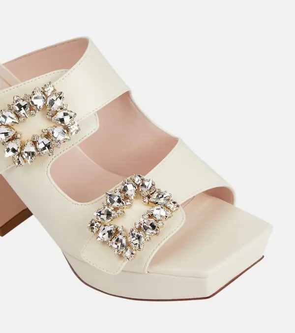 ROGER VIVIER Embellished Leather Sandals